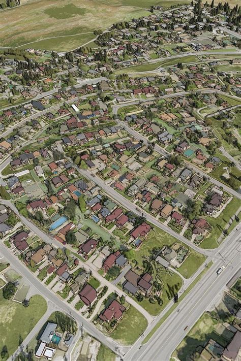 A 3d Map Of A Suburban Area With Key Landmarks And Interactive Gis Overlays Stock Illustration