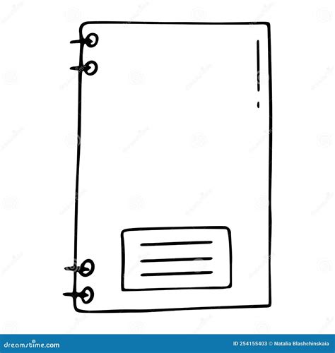 Notebook Vector Color Icon Hand Drawn Book Notebook Back To School Education Stock Vector