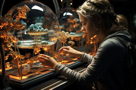 Premium Photo Extraterrestrial Exploration Future Space Stations Giant Floating Cities Robots