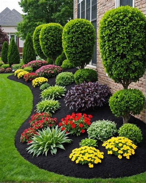 20 Elegant Black Mulch Landscaping Designs To Copy Artofit