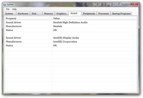 SysInfo Download Softpedia