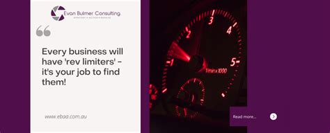 Is There A Rev Limiter On Your Business Evan Bulmer Consulting