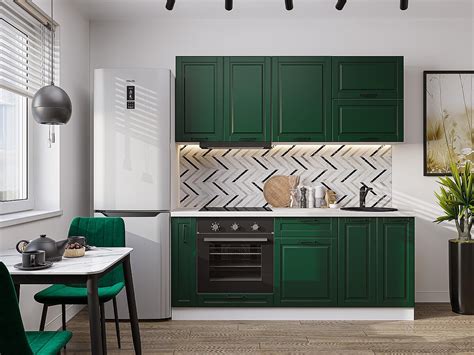 Купить модульную кухню Дублин 01 Special Green