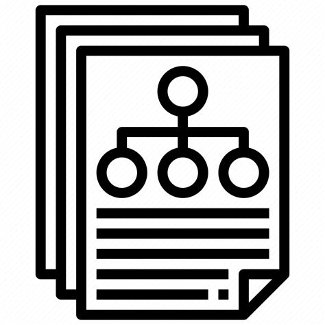 Hierarchy Structure Diagram Organization Document Report Icon Download On Iconfinder