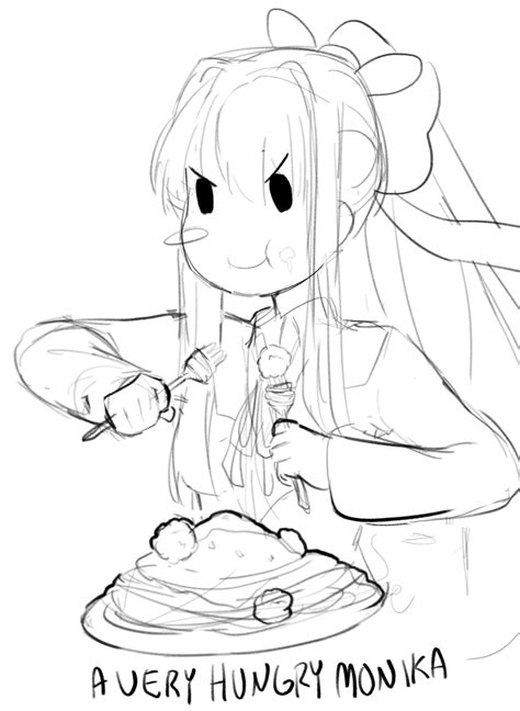 Monika Fanart By Me Rjustmonika