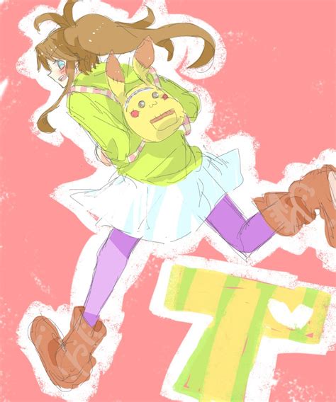 Pikachu And Hilda Pokemon And More Drawn By Rocoya Danbooru