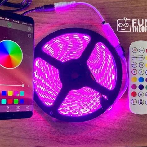 خرید و قیمت ریسه نواری 5 متری Rgb گیمینگ ار جی بی موزیکال Musical