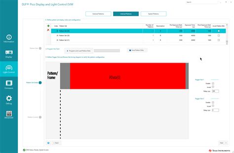 Dlp3010evm Lc Gui Saving Pattern Data Crash Logfile Not Readable Not All Patterns Are Shown