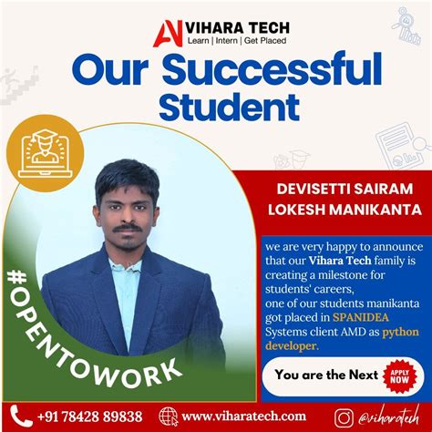 Viharatech On Linkedin Viharatech Placementsuccess