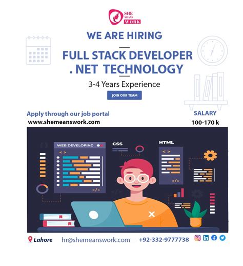 fcit job opportunity full stack dot net developer lahore