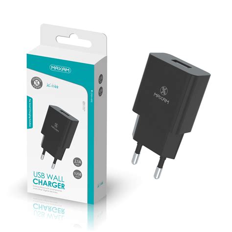 JC-1102 Black 2.1A Wall Charger – maxam