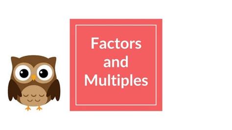 Factors And Multiples Pptx