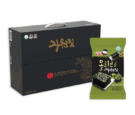 이반장 올리브유 도시락김 4g X 30봉 제품소개 영어조합법인 최강식품