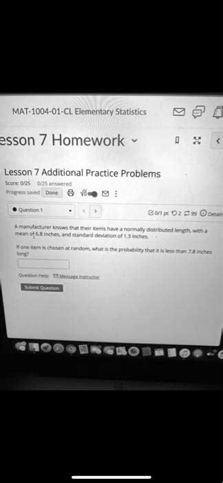 Elementary Statistics Problems