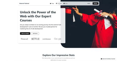 Nextjs Tailwind Course Landing Page Free Product Template Nextjs Tailwind Template0