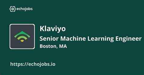 Klaviyo Is Hiring Senior Machine Learning Engineer Sms Conversations Boston Ma Keras