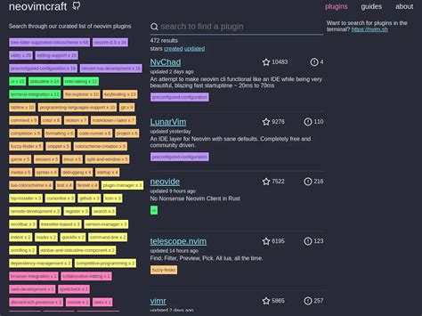 Neovim Craft Awesome Sveltekit
