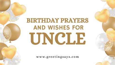 Prayer Happy Birthday Wishes For Uncle
