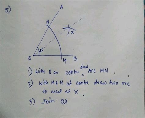 A Draw An Angle Of 50 With The Of A Protractor Draw A Ray Bisecting