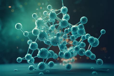 Structure Neural Molecule Generate Ai Stock Illustration Illustration Of Education Brain