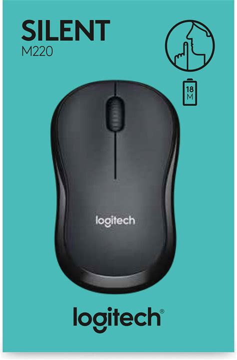 Logitech M Silent Souris Sans Fil Charcoal
