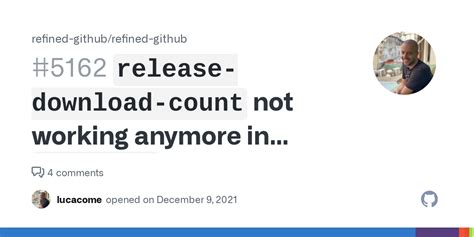 `release Download Count` Not Working Anymore In `releases` Page · Issue 5162 · Refined Github