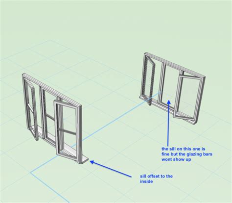 Window Sill And Glazing Bar Glitches General Discussion Vectorworks Community Board