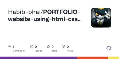 Github Habib Bhaiportfolio Website Using Html Css Js