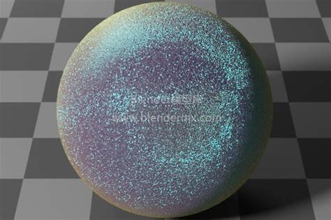 Blender 彩色金属合金材质球纹理贴图下载 Blender模型库
