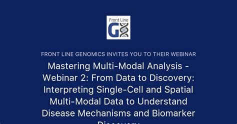 Mastering Multi Modal Analysis Webinar 2 From Data To Discovery