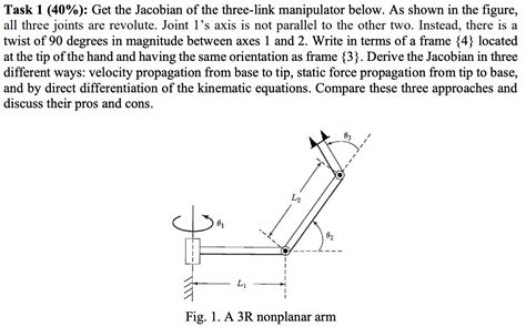 Solved Task 2 30 Construct The Dynamic Equations For The Chegg Com