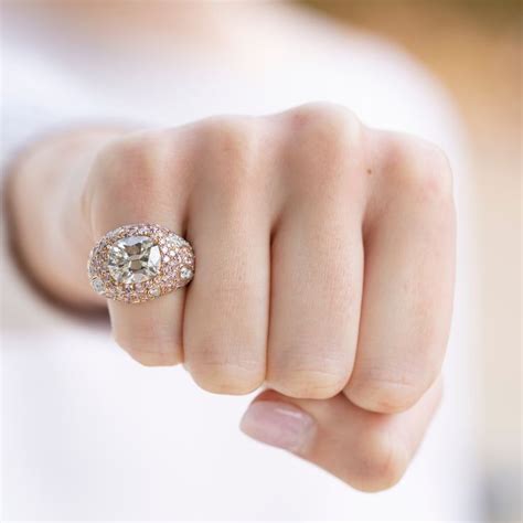 Diamond Pinky Ring Pinky Ring Fancy Pink Diamond Pink Diamond