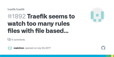 traefik seems to watch too many rules files with file based config and watch true · issue 1892
