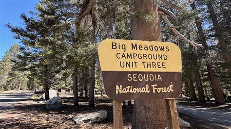 Big Meadow Campground Us Forest Service Sequoia National Forest Ca