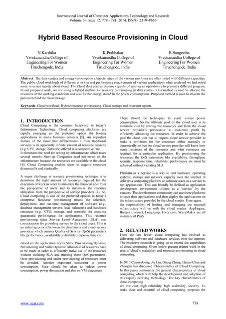 An Efficient Cloud Scheduling Algorithm For The Conservation Of Energy Through Broadcasting Pdf
