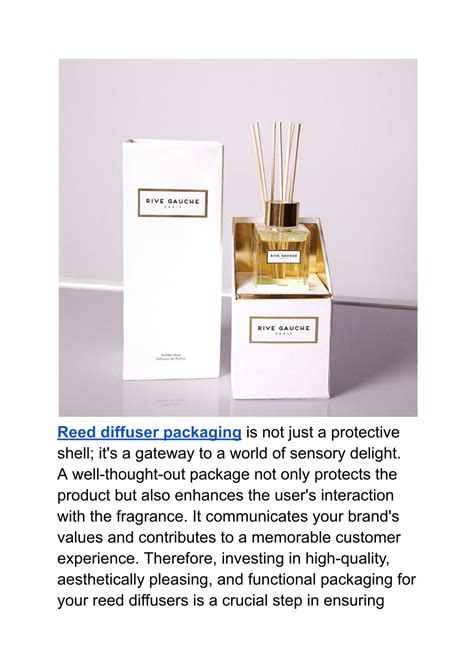 Ppt Reed Diffuser Packaging Elevating Your Fragrance Experience