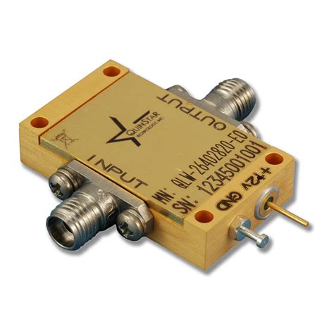 Millimeter Wave Broadband Low Noise Amplifiers Qlw Quinstar Technology Inc