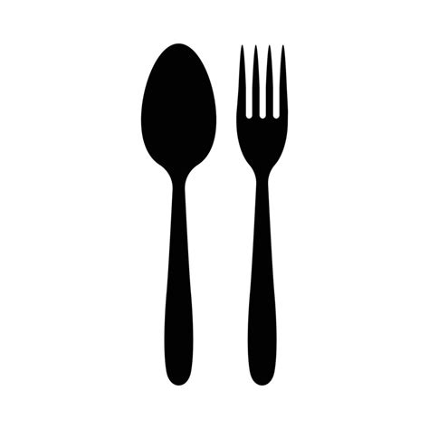 Spoon And Fork Logo 15720661 Vector Art At Vecteezy