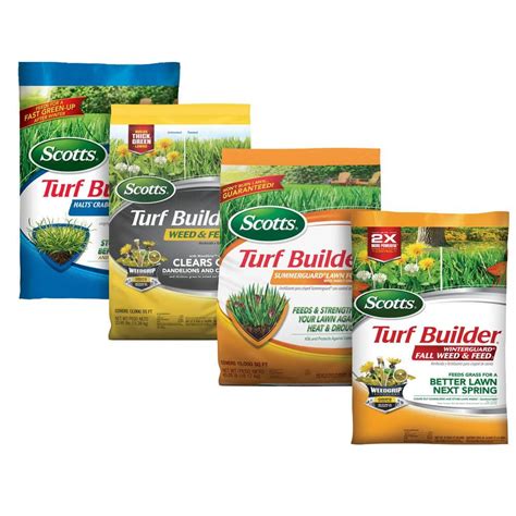 Scotts Turf Builder 4 Bag Lawn Fertilizer For Large Lawns With Halts