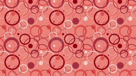 Red Seamless Overlapping Circles Pattern Image Stock Vector Illustration Of Swatch Circular
