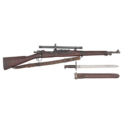 Springfield U S Model 1903 Usmc Sniper Rifle With Winchester Scope