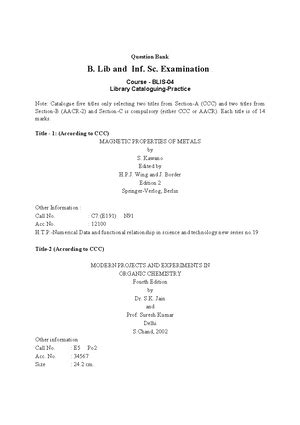 Solved Classify The Following Title According To Colon Classification