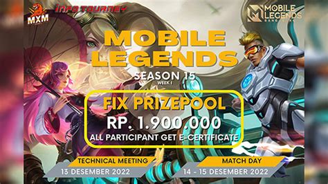 Turnamen Mobile Legends Mxm E Sport S15
