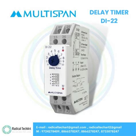 Multispan DI 22 Delay Timer At 1250 Piece Time Delay Relay In Gandhinagar ID 2849427922188