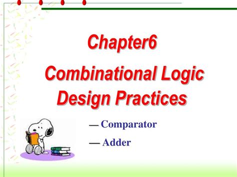 Ppt Chapter6 Combinational Logic Design Practices Powerpoint