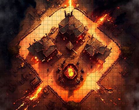 Hell Rises Battle Map Dnd Battle Map Dandd Battlemap Dungeons And