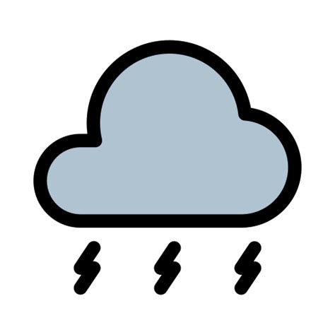 Thunder Generic Outline Color Icon