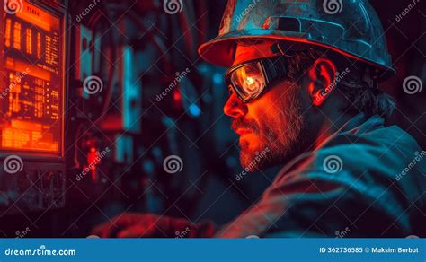 Illustration Of Edge Computing Solutions In A Modern Industrial Framework Stock Image Image Of