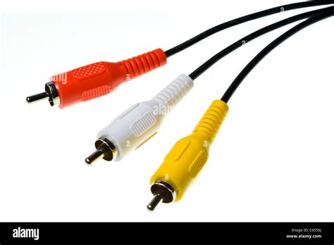 Cables For Audioes Video Of Components Stock Photo Alamy