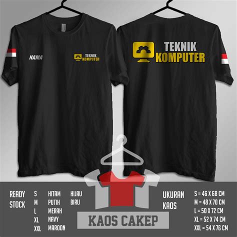 jual kaos baju teknik komputer gratis nama kamu kaos distro shopee indonesia